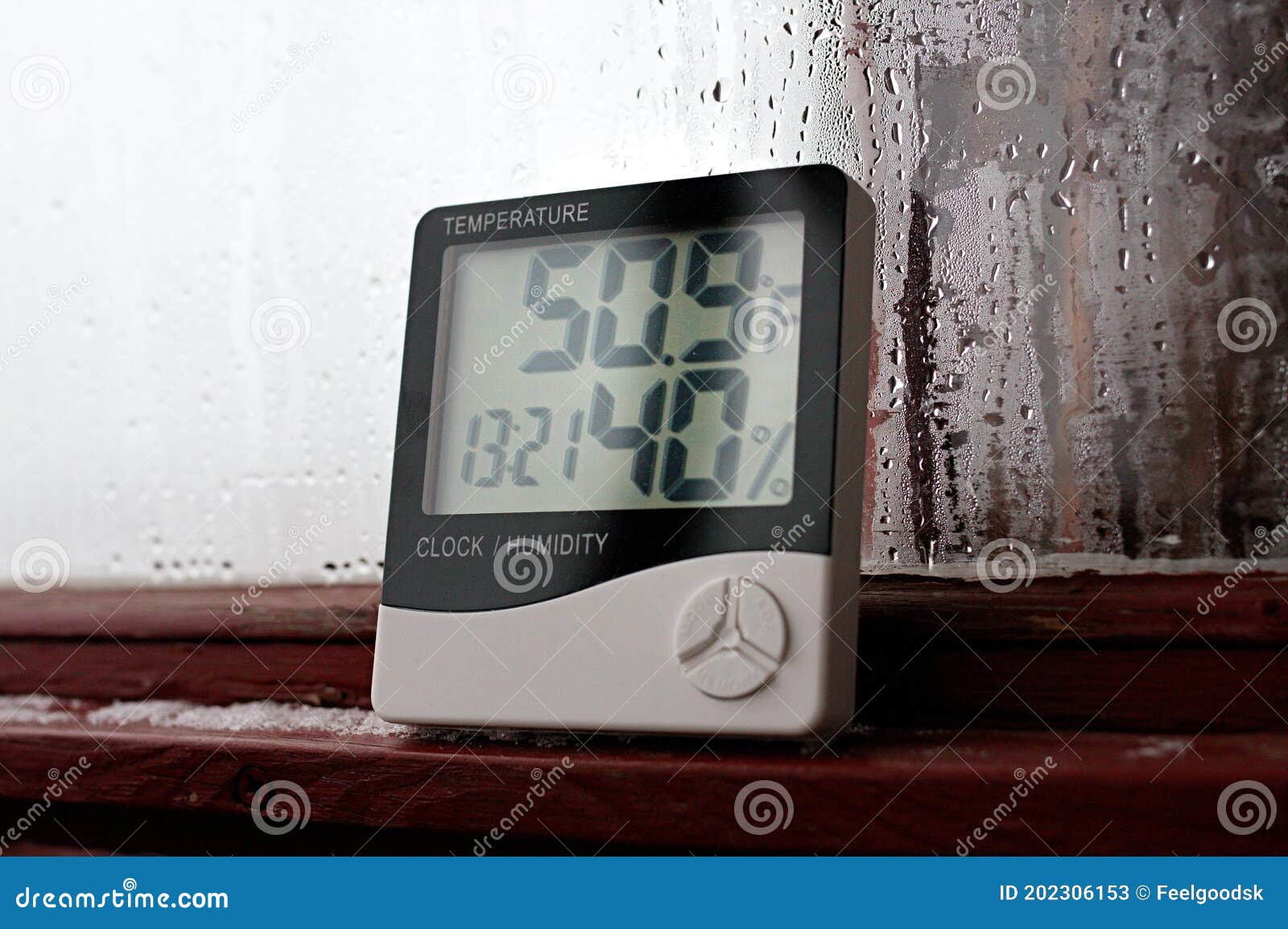 Humidity Indicator is Indicated on the Hygrometer of the Device. an ...