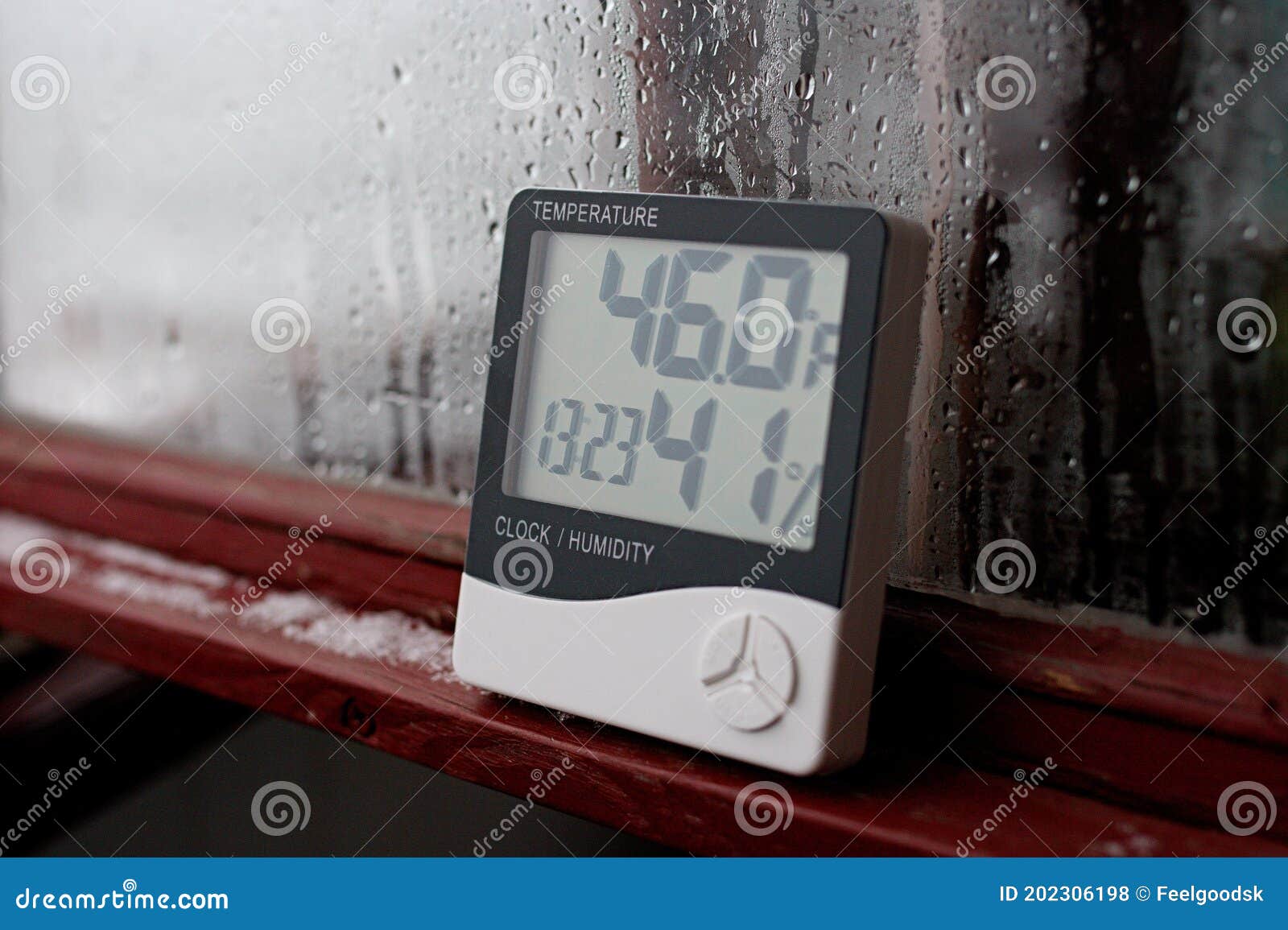 Humidity Indicator is Indicated on the Hygrometer of the Device. an ...