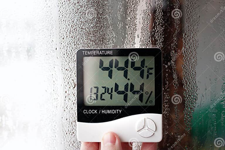 Humidity Indicator is Indicated on the Hygrometer of the Device. an ...