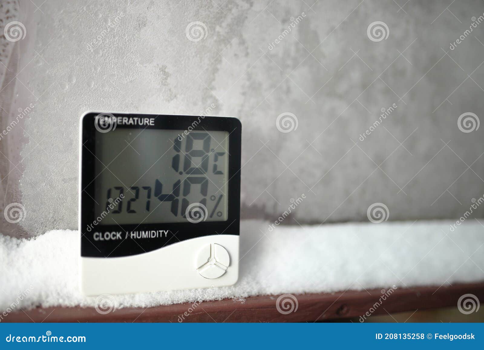 The Humidity Indicator is Indicated on a Hygrometer Installed on the ...