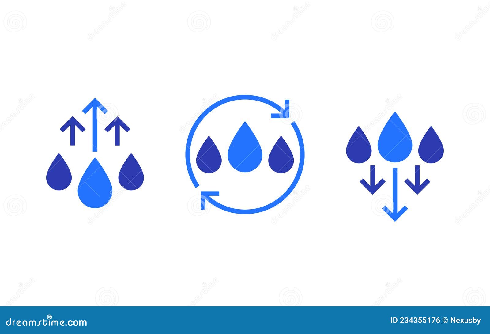 Humidity Level Up and Down Vector Icons Stock Vector - Illustration of humidity, gauge: 234355176