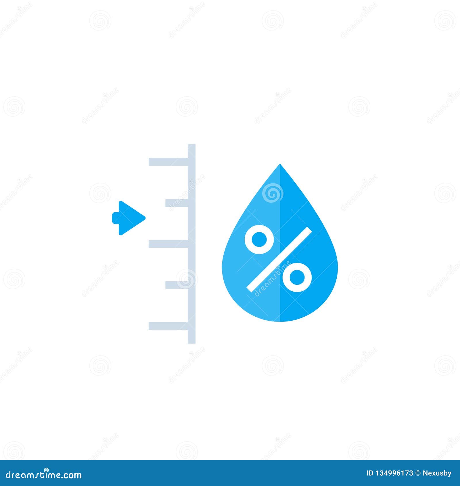Humidity level vector stock vector. Illustration of moisture - 134996173
