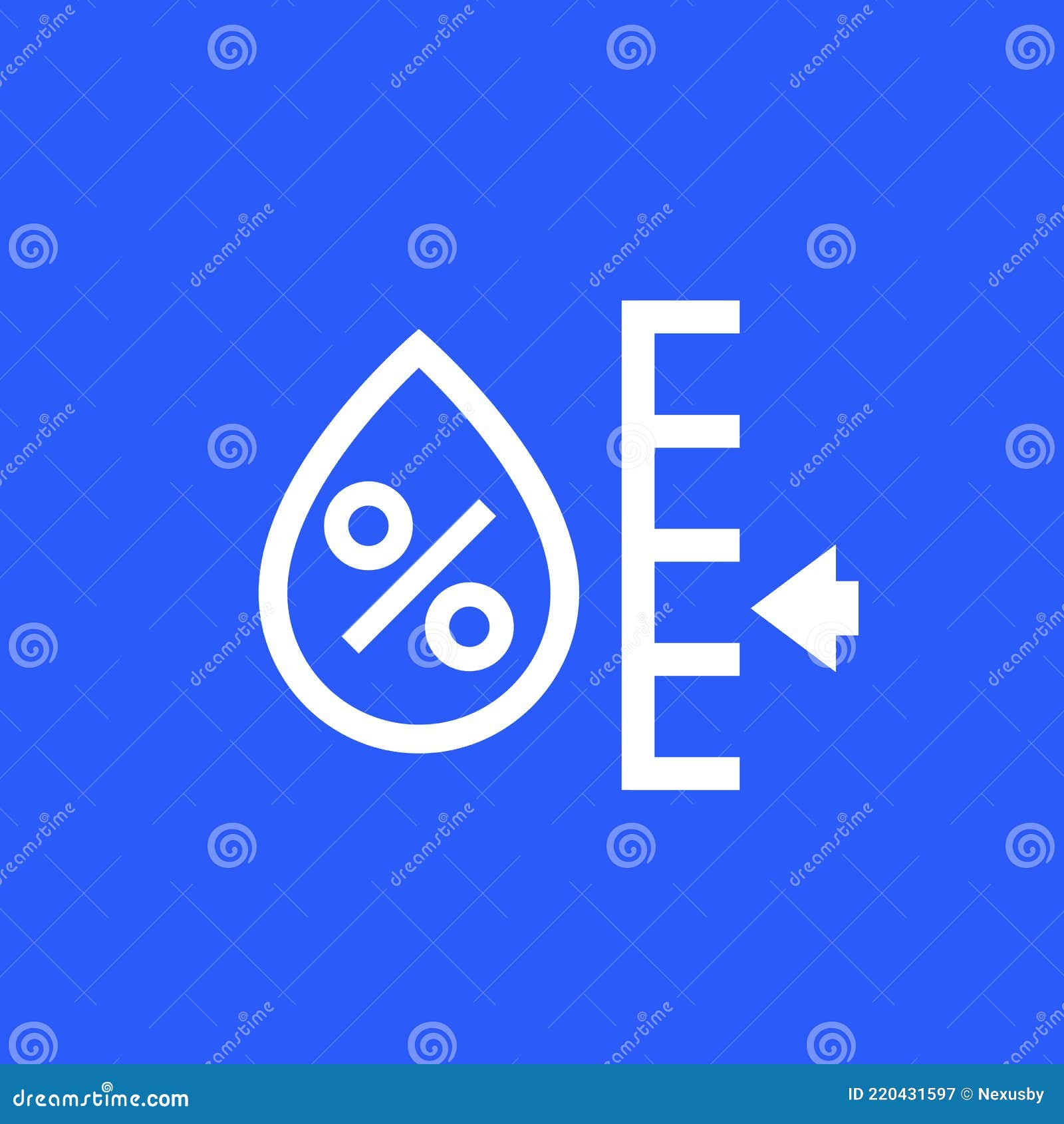 Humidity Level, Water Control Vector Icon Stock Vector - Illustration ...