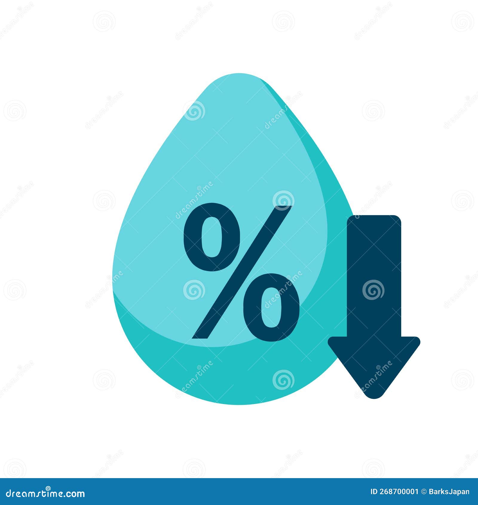 Humidity Percentage Icons. Two Variations. White Background ...