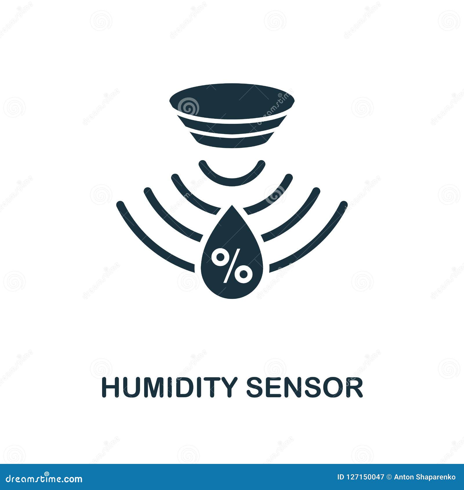 Humidity Sensor Icon. Monochrome Style Design from Sensors Icon ...