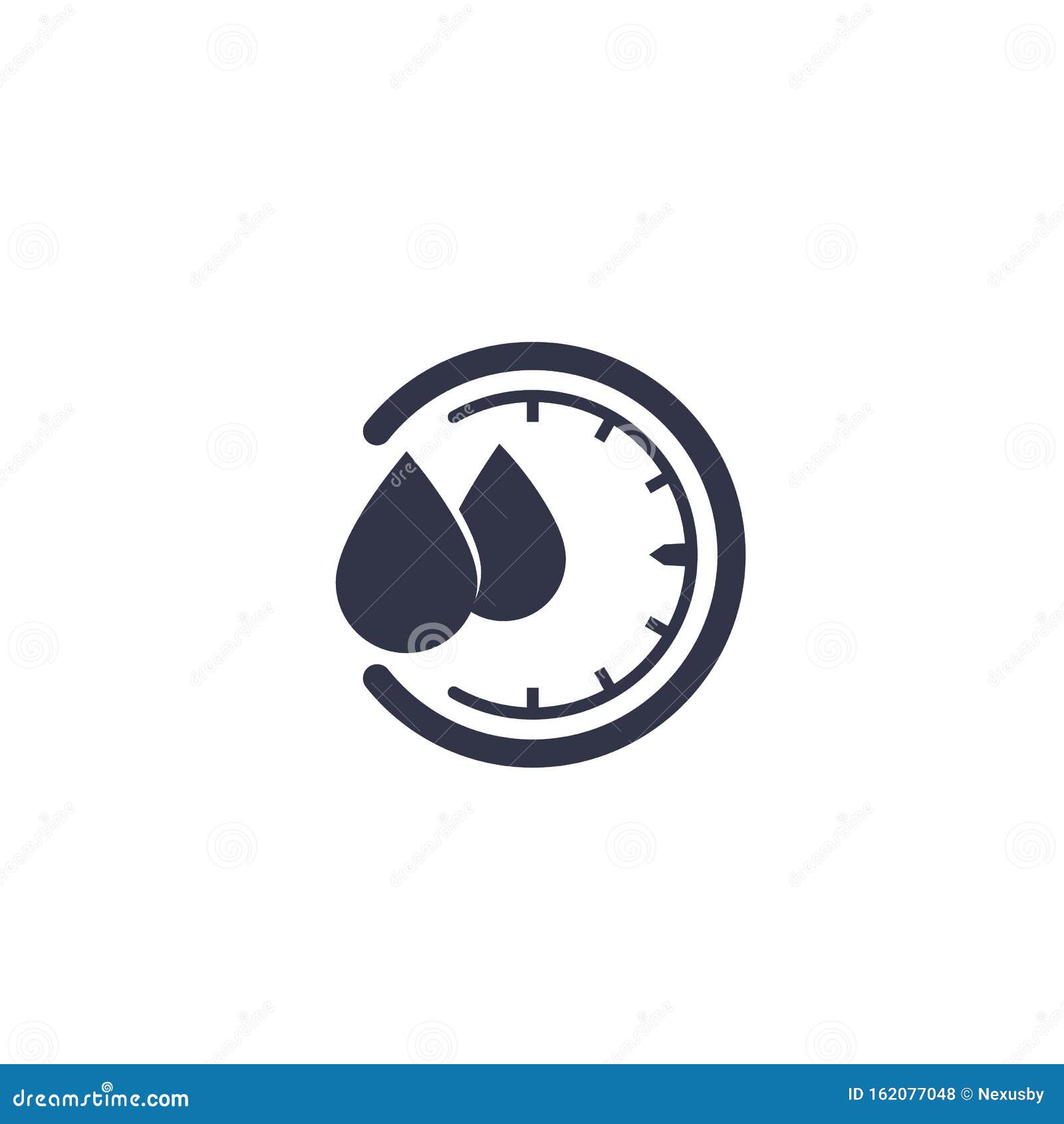 Humidity Vector Icon, Water Level Control Sign Stock Vector ...