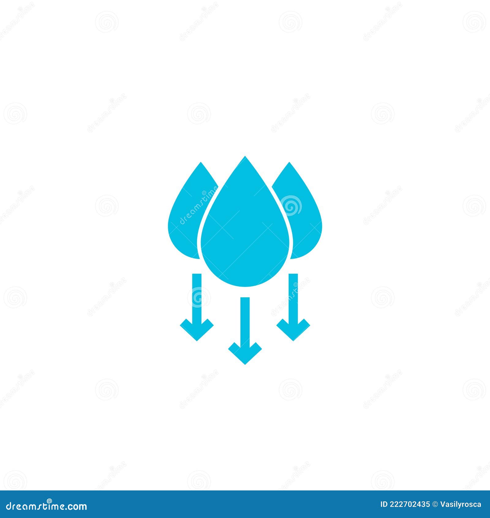 Humidity Water Icon. Vector Temperature Dry Air Humidity Icon Symbol ...