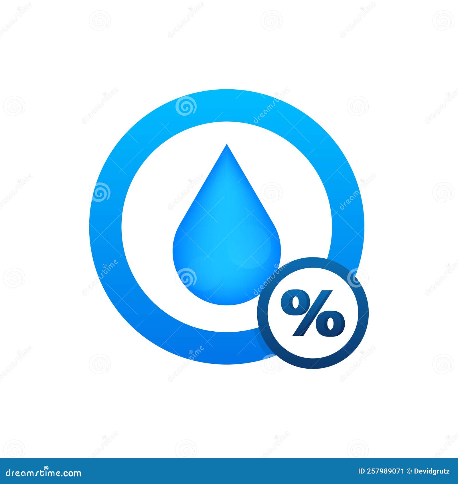 Humidity Weather Sensor. Water Level, Rate Stock Vector - Illustration ...