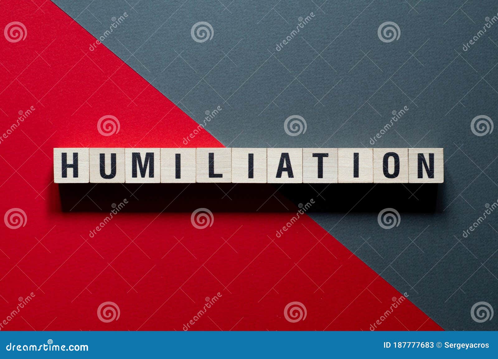Humiliation Word Concept on Cubes Stock Image - Image of humiliation ...