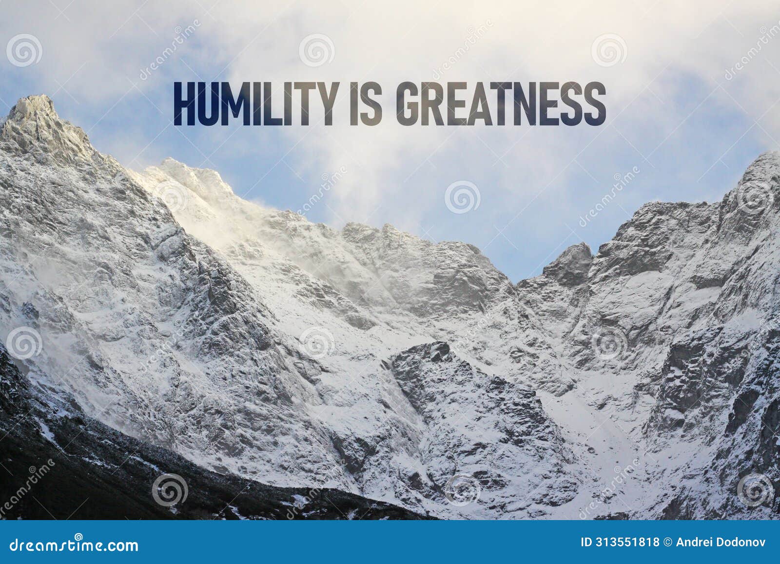 Humility is Greatness is Shown Using the Text Stock Photo - Image of ...