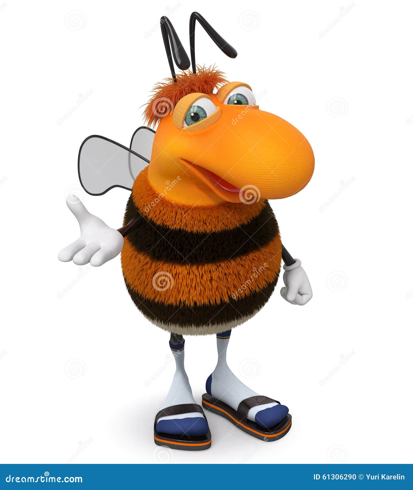 Humla 3d stock illustrationer. Illustration av rörelse - 61306290