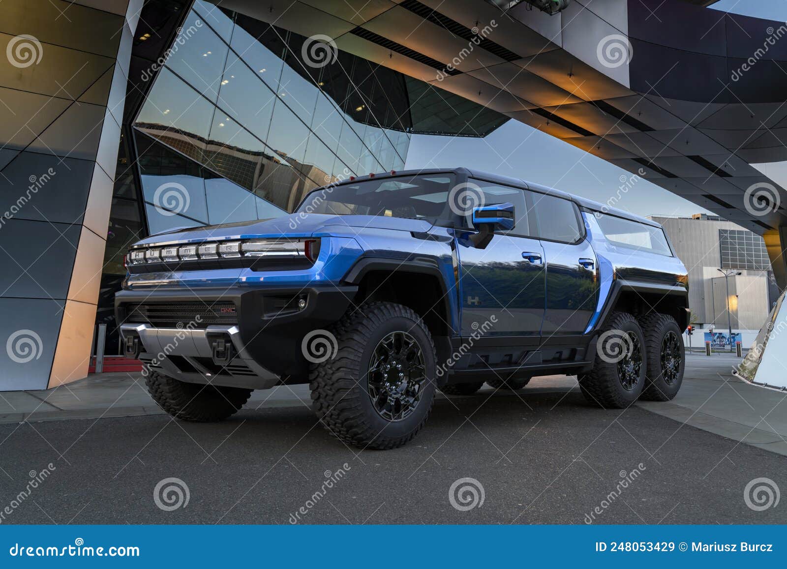Hummer EV GMC SUV Crawler Stock Image | CartoonDealer.com #248053429