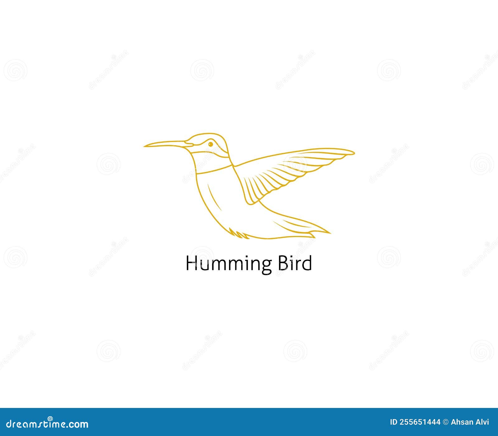 Hummingbird in Circle Shape Unique Logo Design Inspiration. Unique ...
