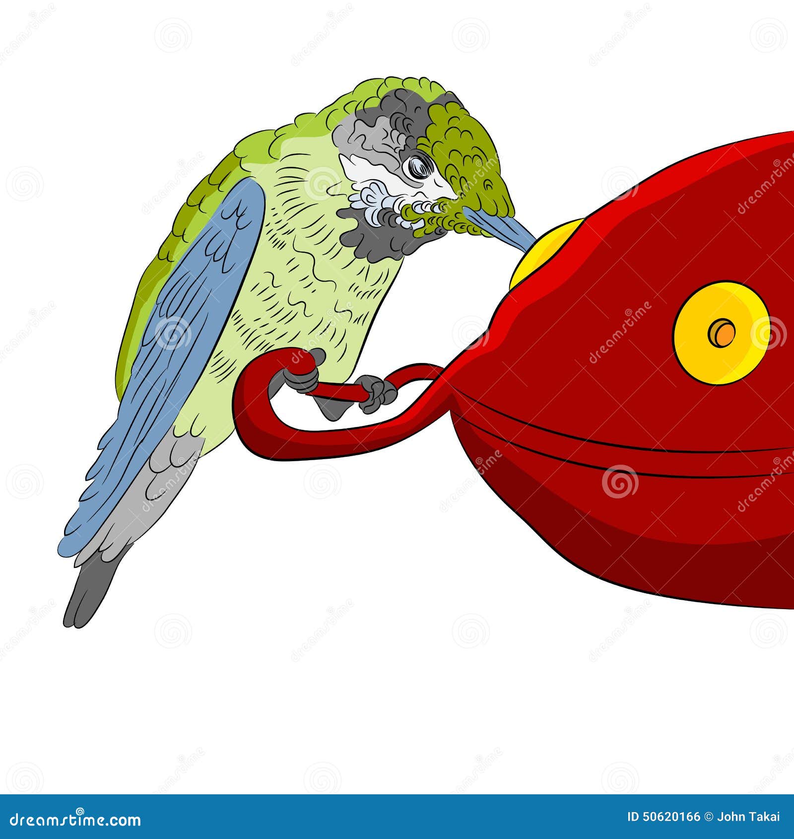 Hummingbird Feeder Stock Illustration | CartoonDealer.com #5999593