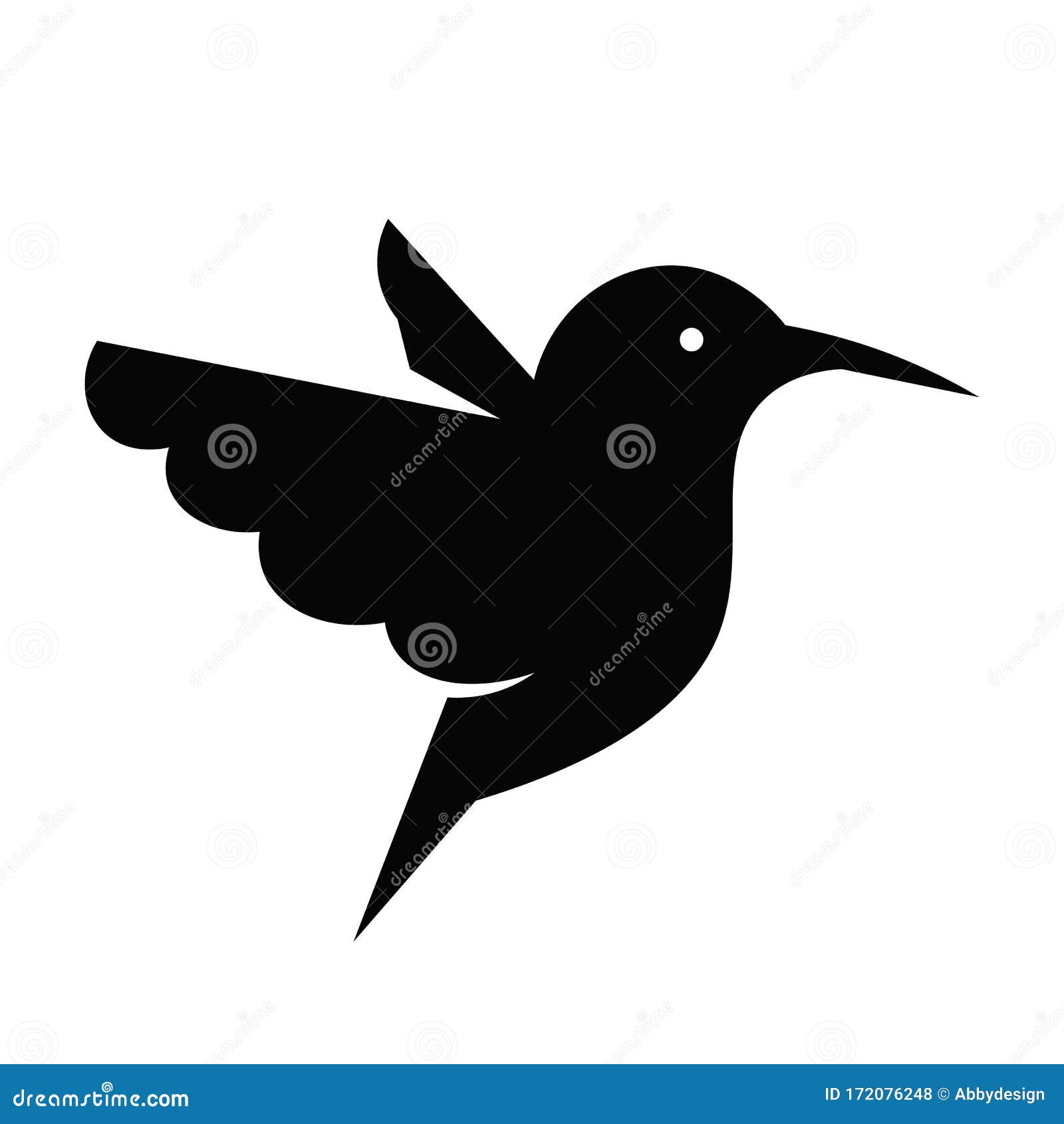 Hummingbird Icon Vector stock vector. Illustration of isolated - 172076248