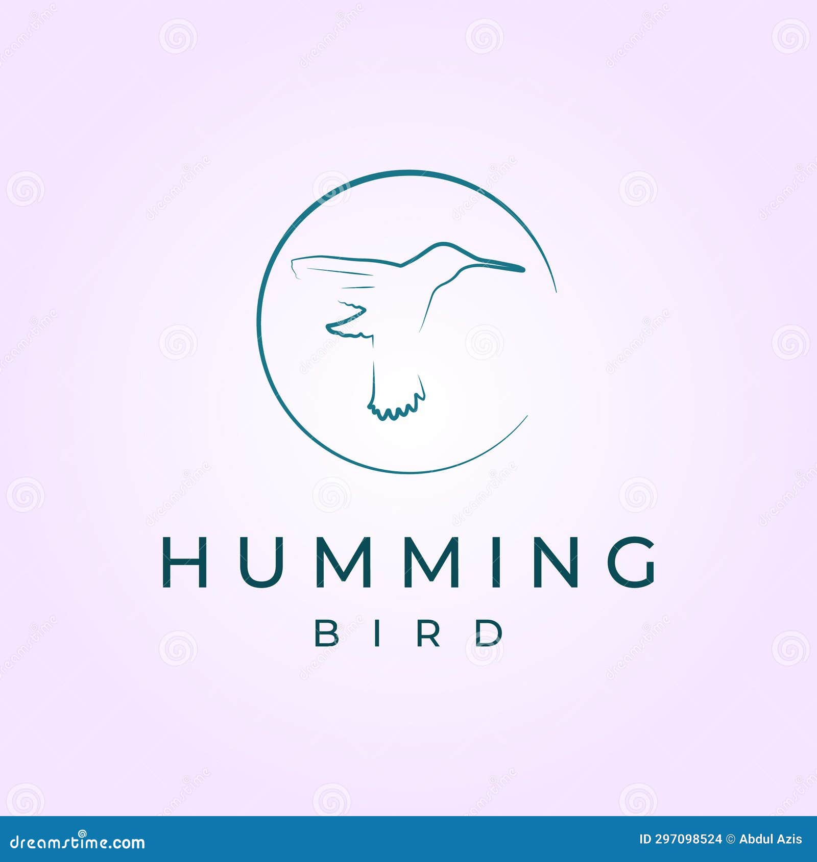 Hummingbird Line Art Logo Icon Designs Vector Illustration Stock ...