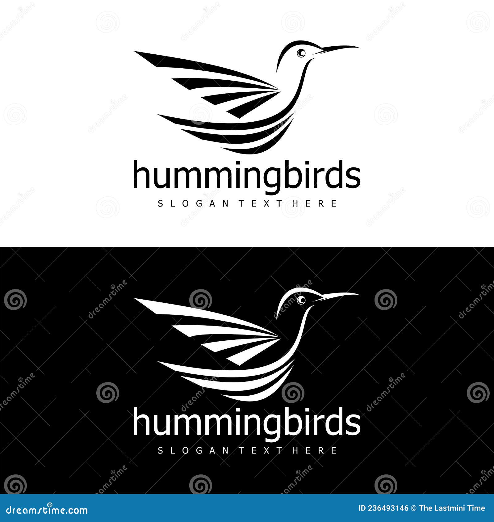 Hummingbird logo design stock vector. Illustration of freedom - 236493146