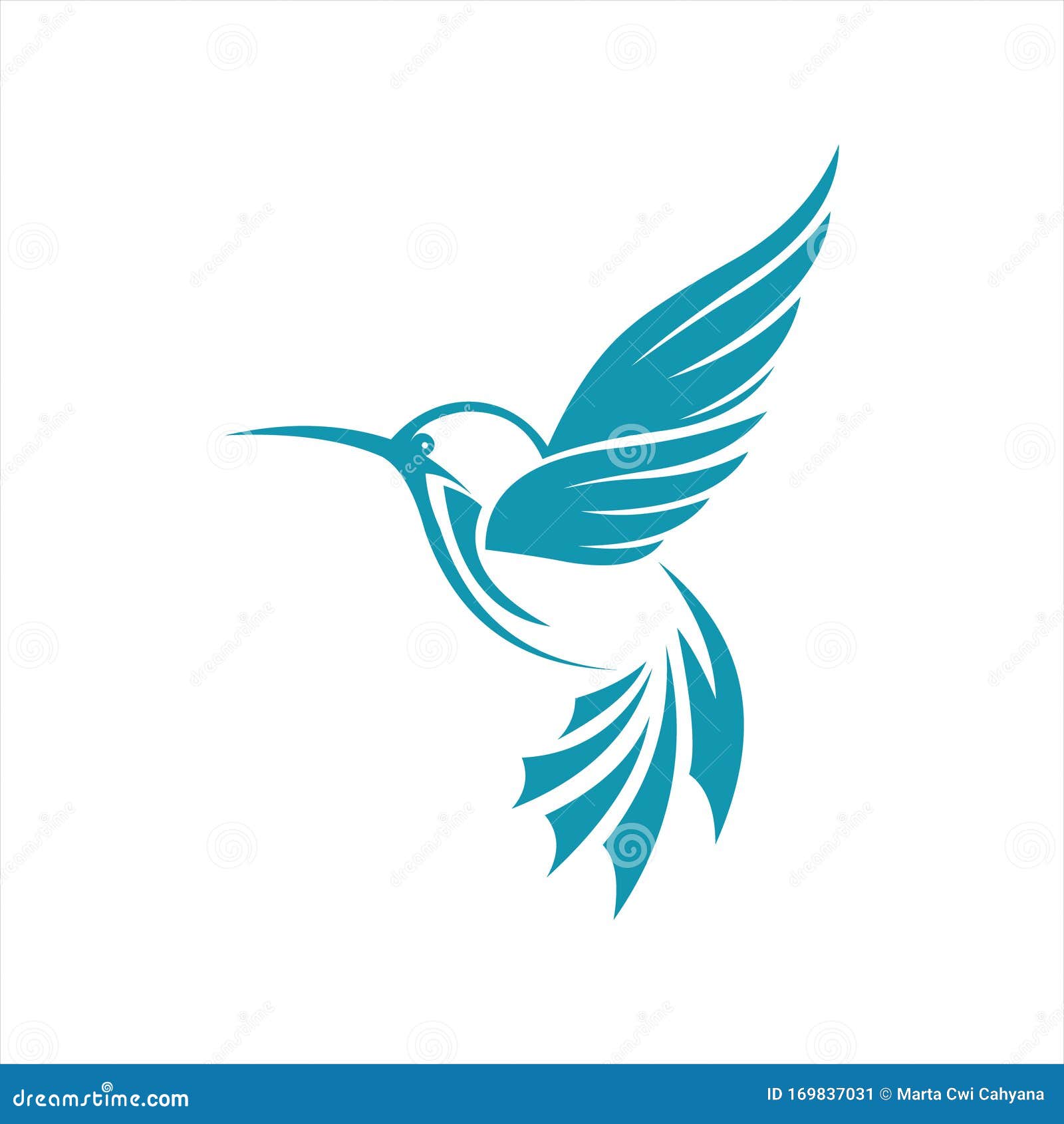 Hummingbird Logo Design Vector Template Stock Vector - Illustration of ...