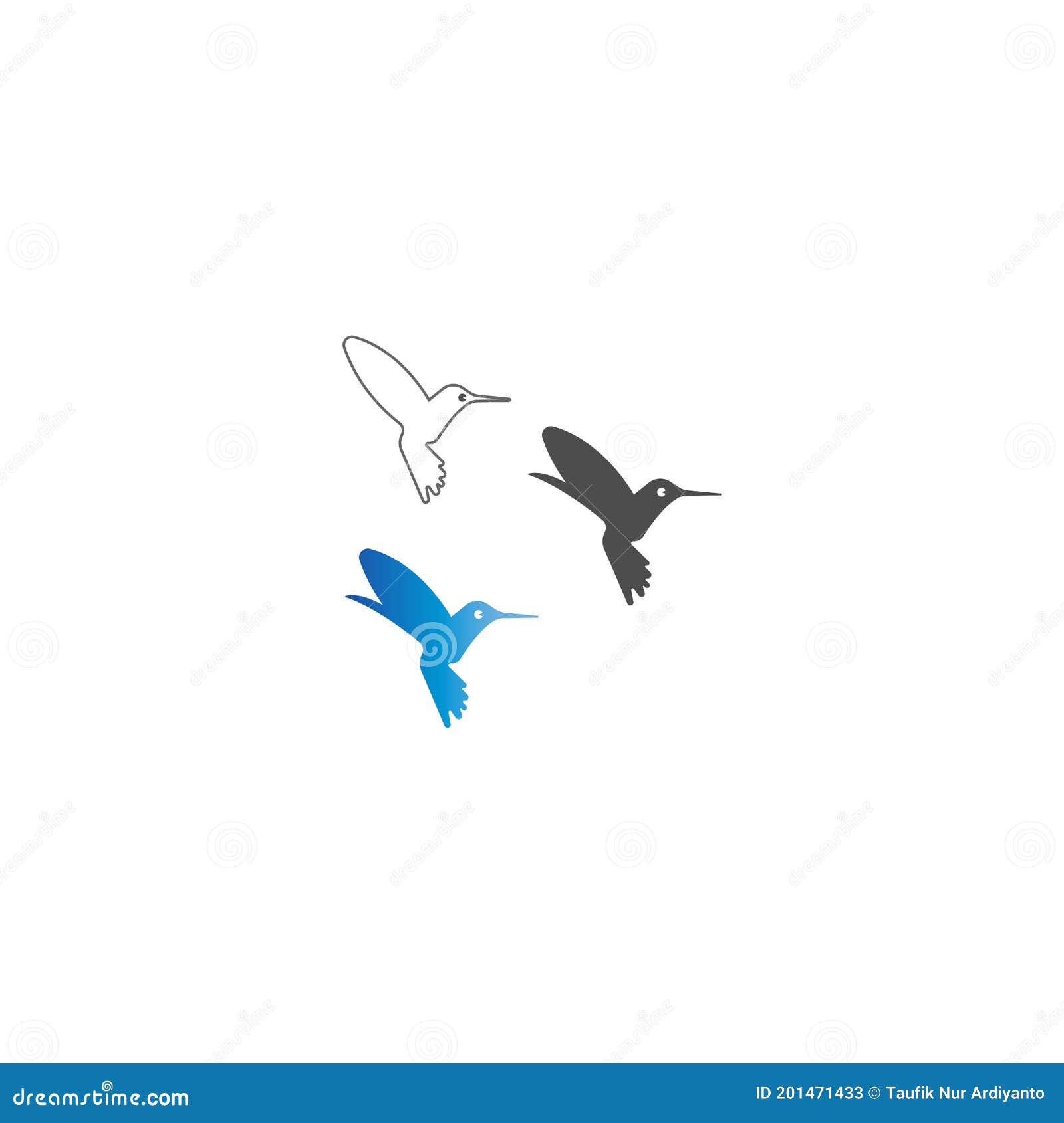 Hummingbird Logo Icon Creative Design Stock Vector - Illustration of ...