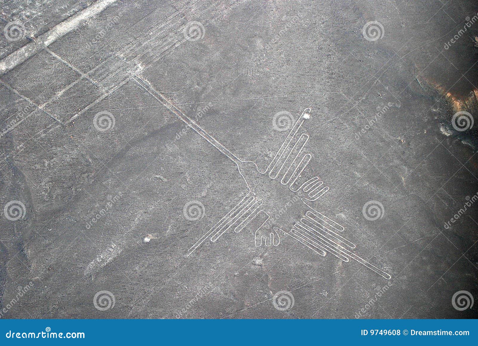 Hummingbird, Nazca lines stock photo. Image of culture - 9749608