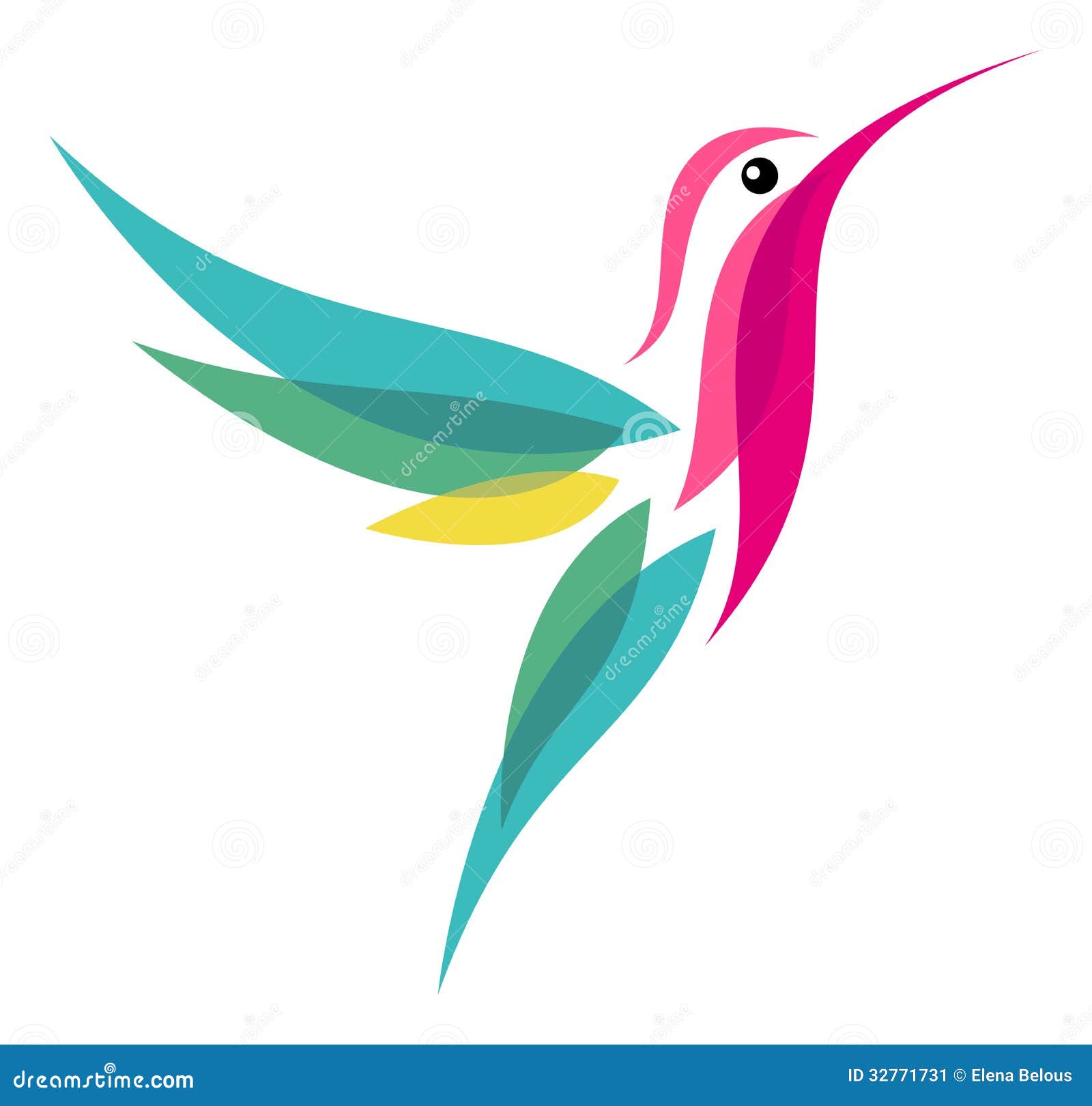 Hummingbird stock vector. Illustration of simplicity - 32771731