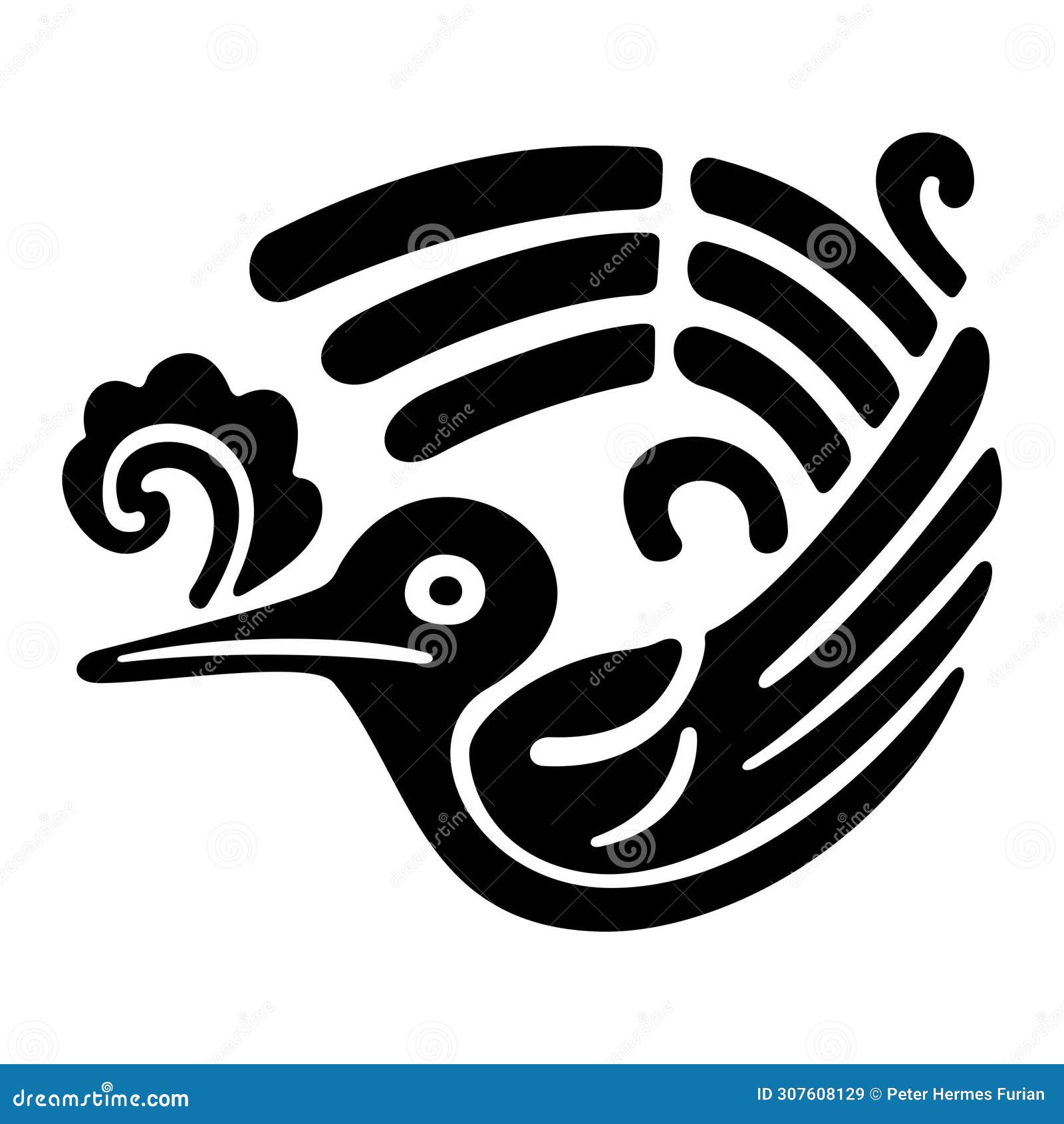 Aztec God Huitzilopochtli A Mighty Warrior Deity Royalty-Free Stock ...