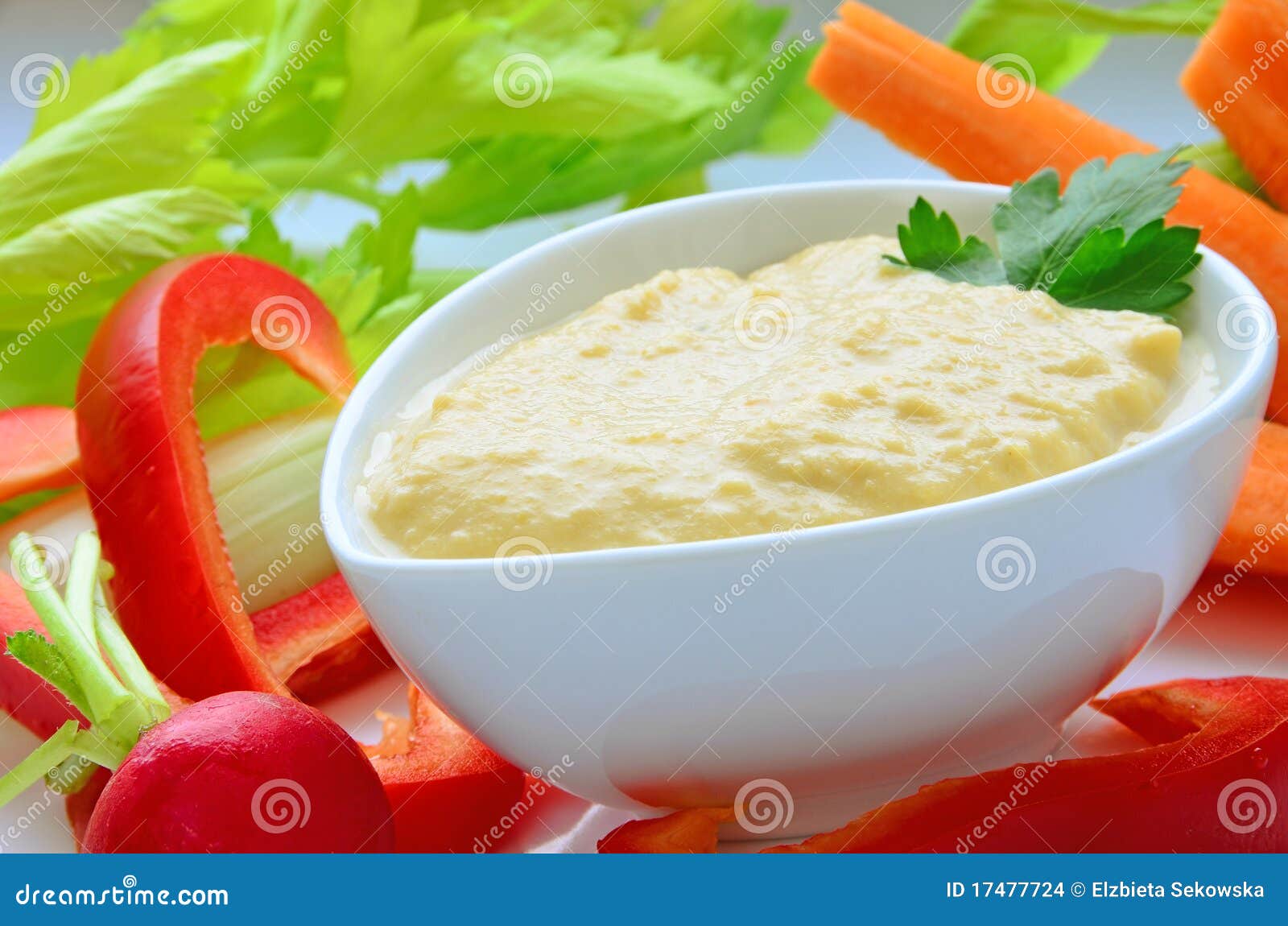 Hummus stock photo. Image of pepper, carrot, healthy - 17477724