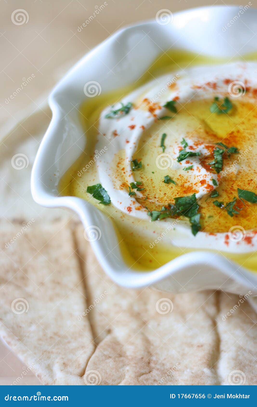 Hummus stock photo. Image of tahina, houmous, arabic - 17667656