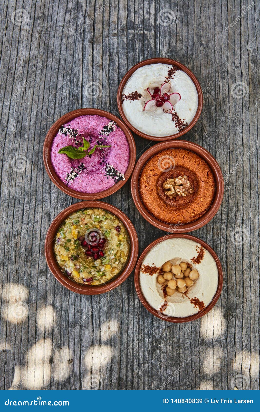 Arabic Starters, Dips, Side Dishes Stock Image - Image of dips, food ...