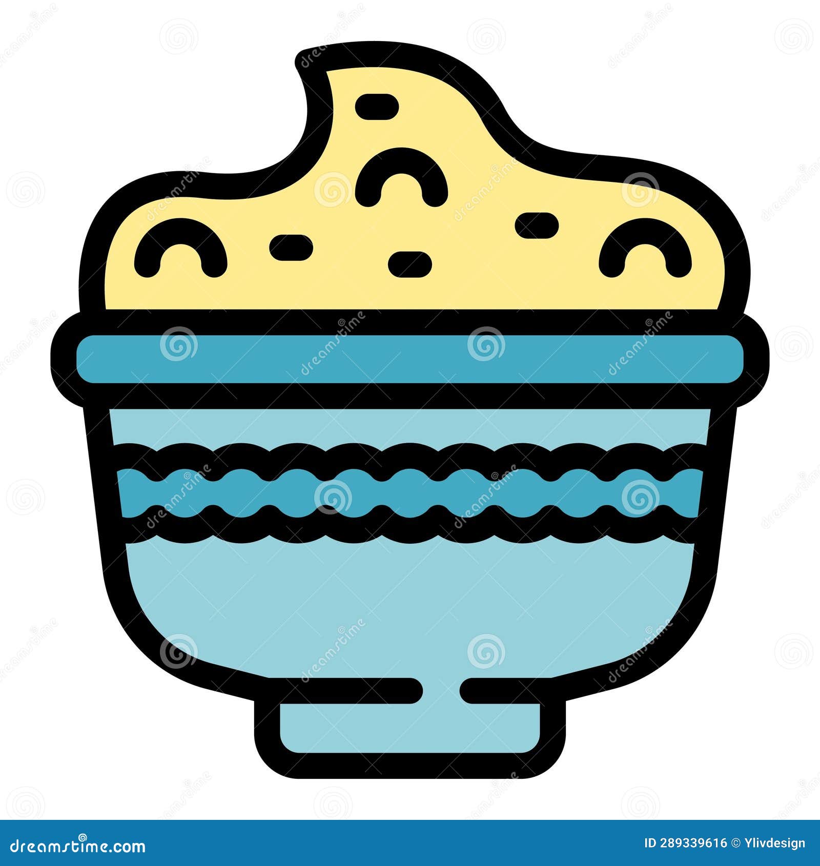 Hummus Bowl Icon Vector Flat Stock Vector - Illustration of thin ...