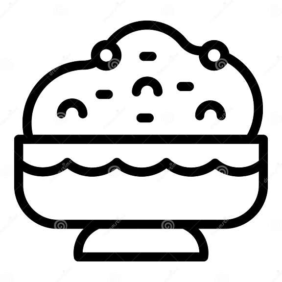 Hummus Bread Icon Outline Vector. Paste Spread Stock Vector ...