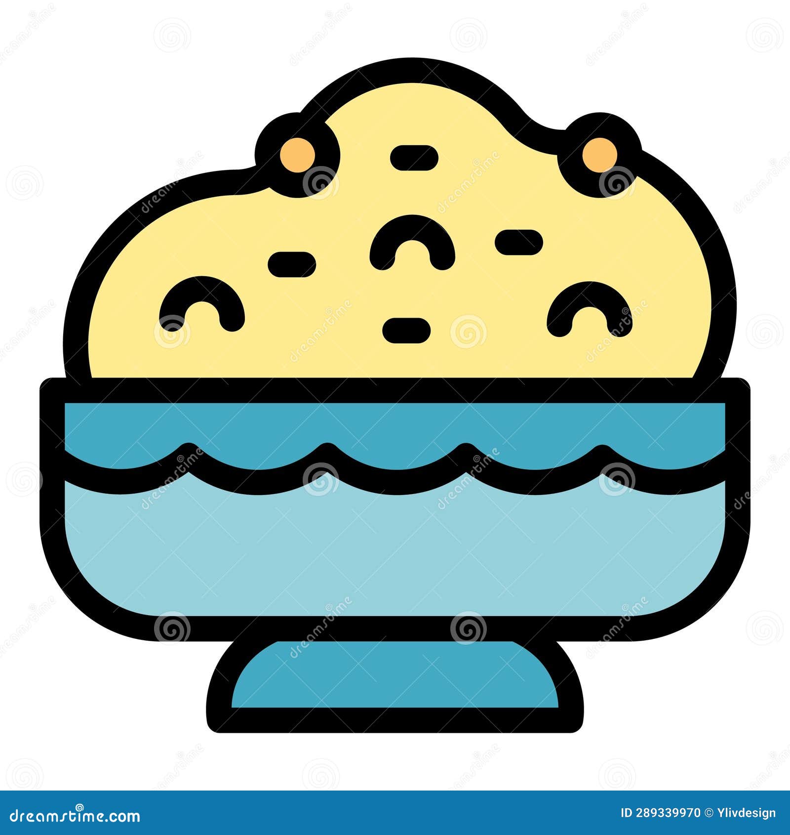 Hummus Bread Icon Vector Flat Stock Vector - Illustration of snack ...