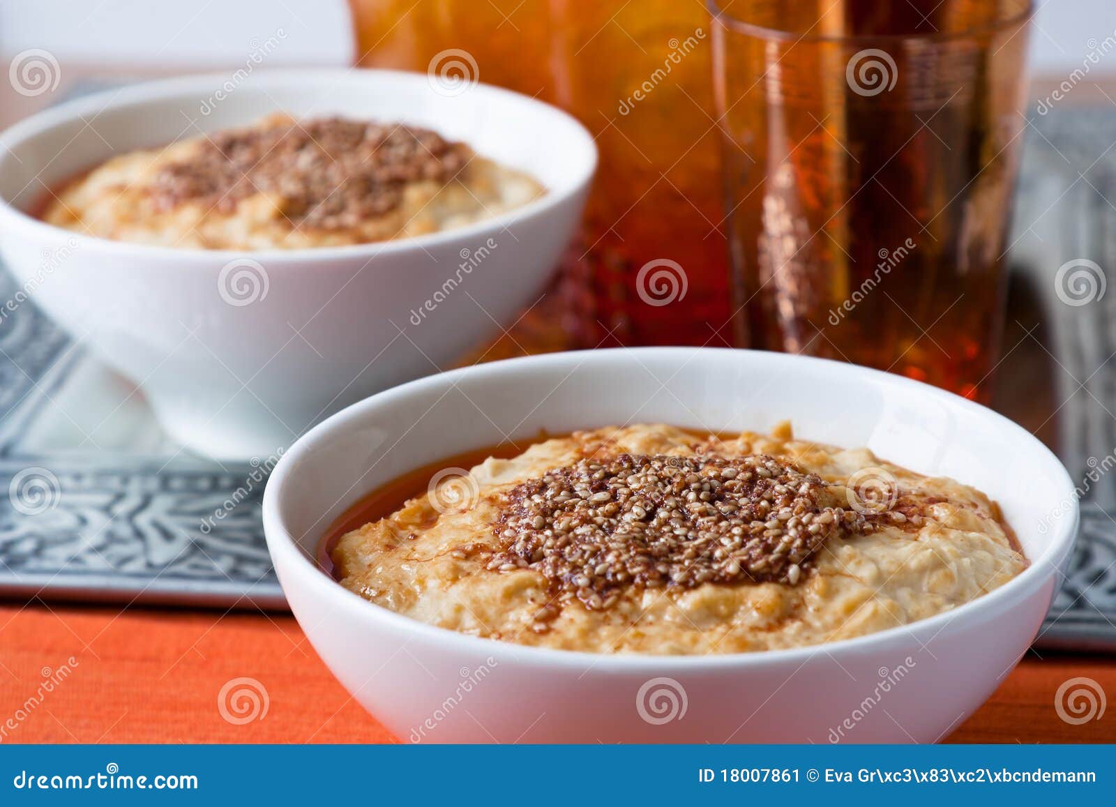 Hummus - Chickpeas Puree stock image. Image of legumes - 18007861