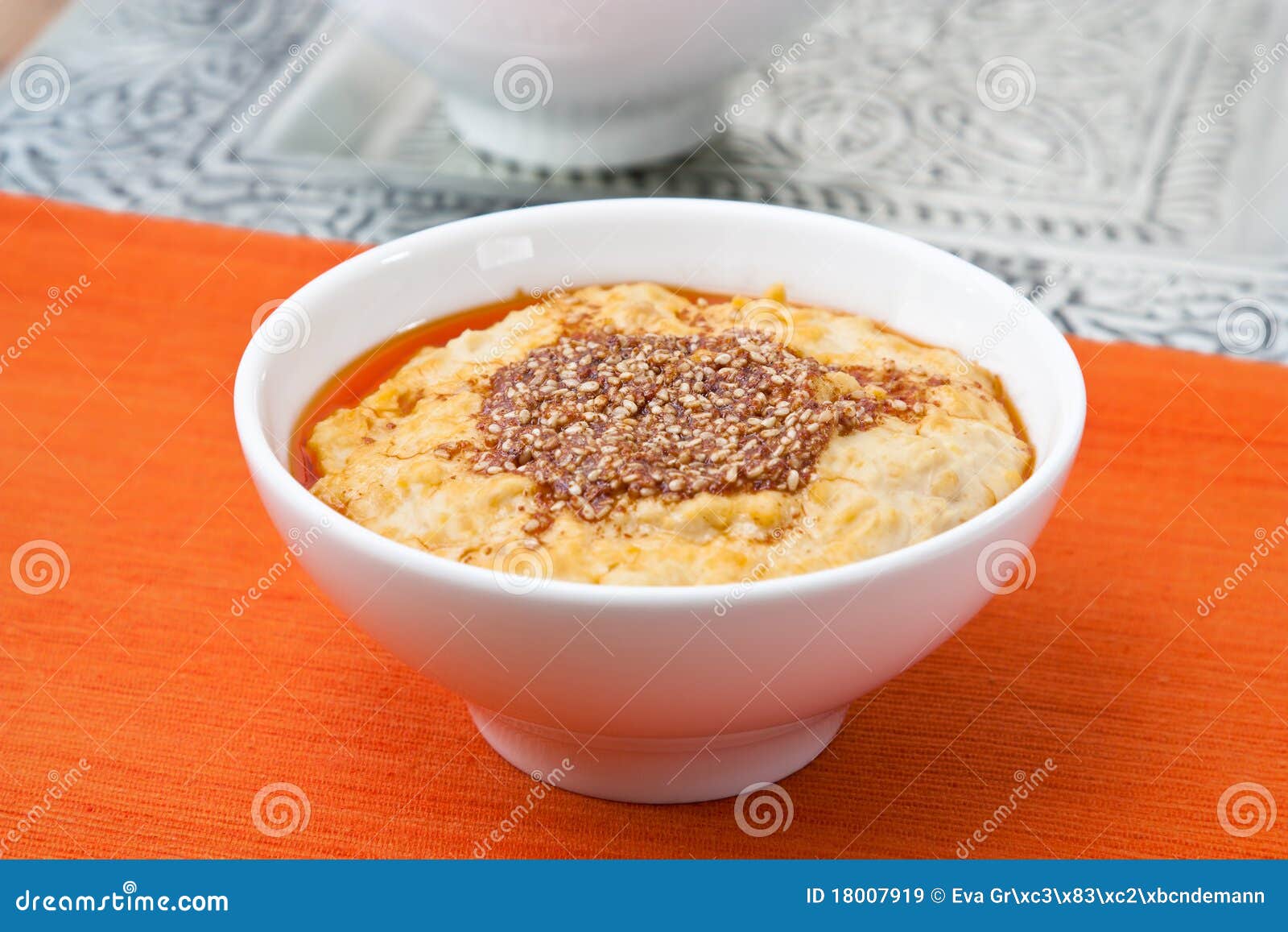 Hummus - Chickpeas Puree stock image. Image of puree - 18007919