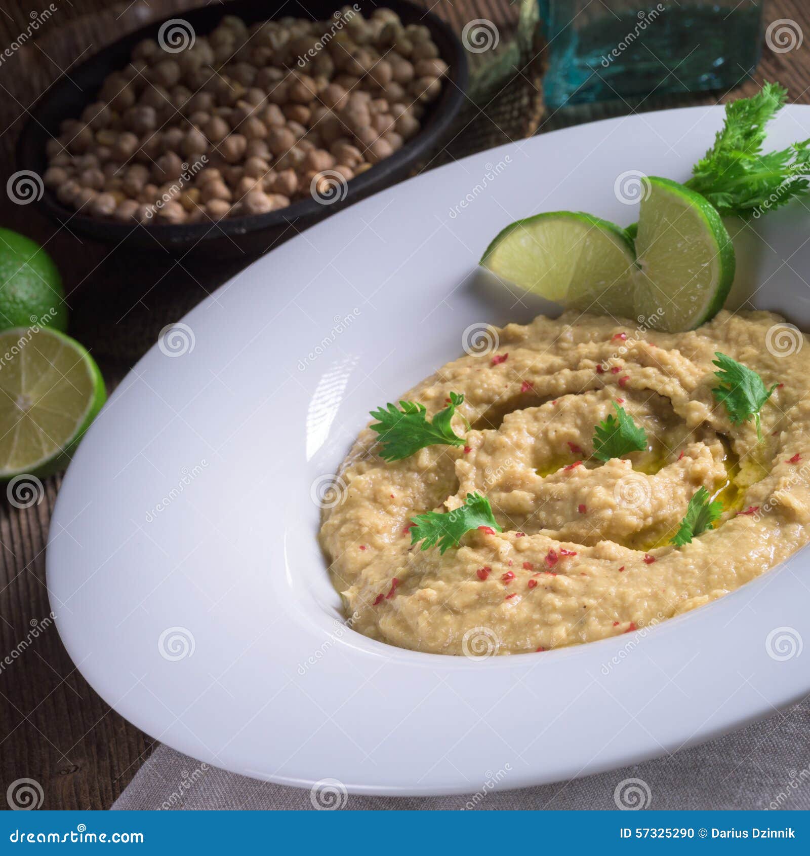 Hummus stock photo. Image of bowl, cuisine, healthy, diet - 57325290