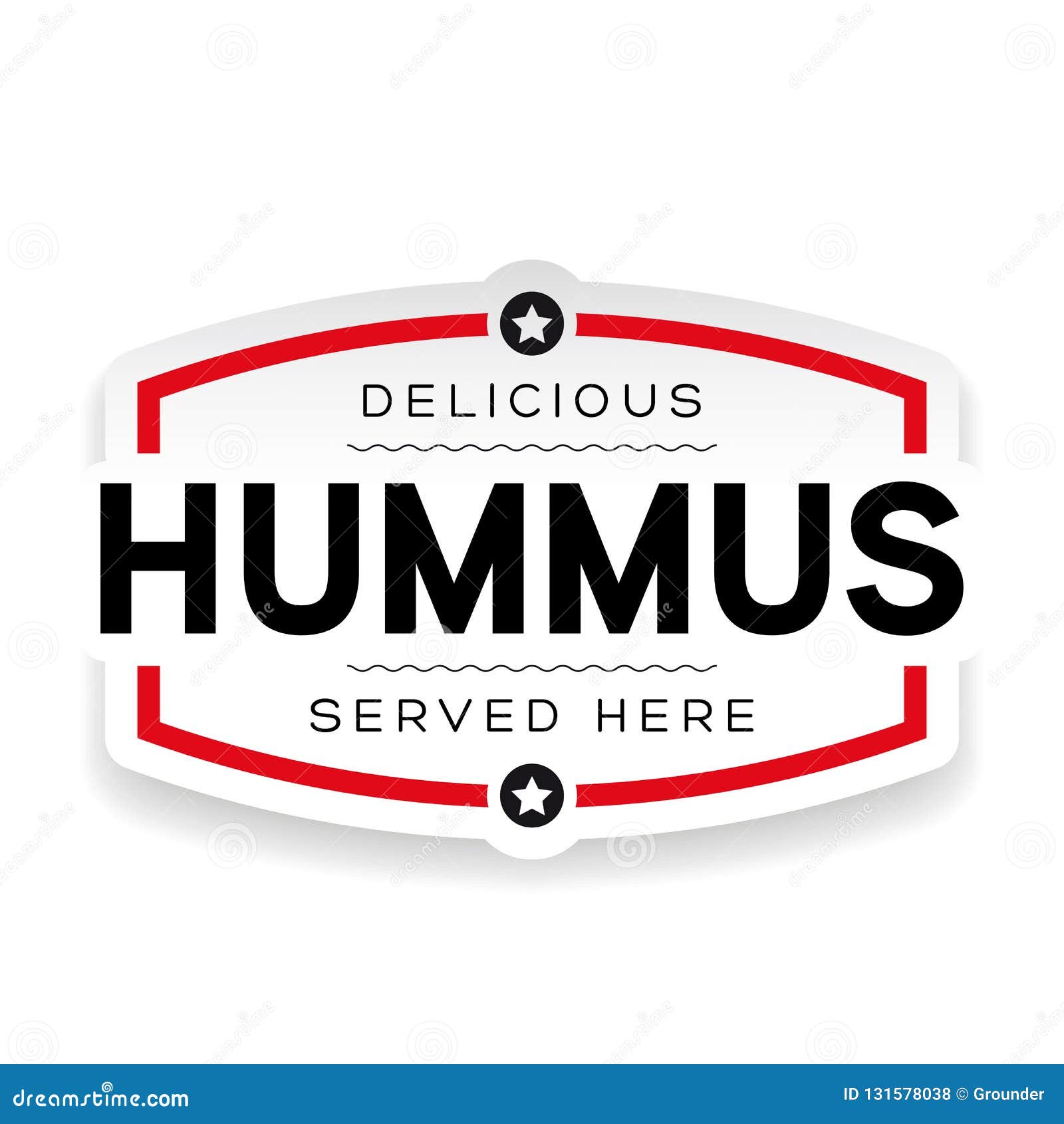Hummus label vintage sign stock vector. Illustration of menu - 131578038