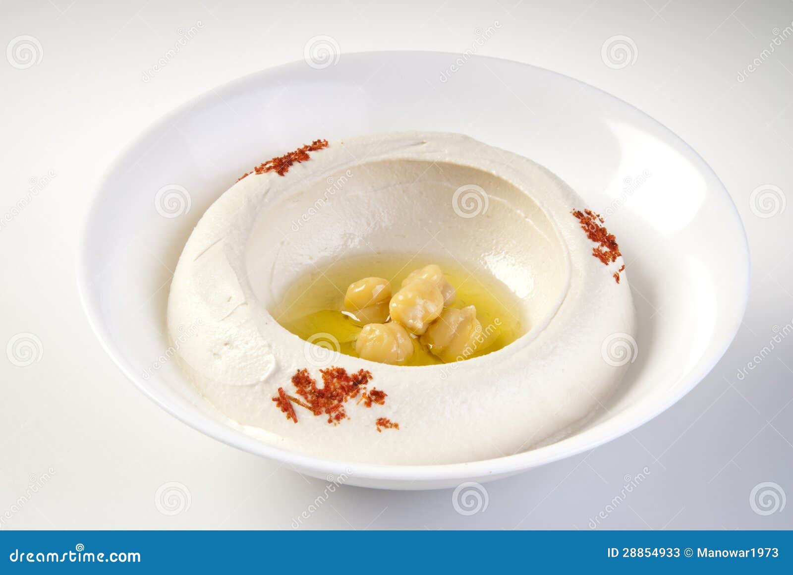 Hummus plate stock image. Image of national, cuisine - 28854933
