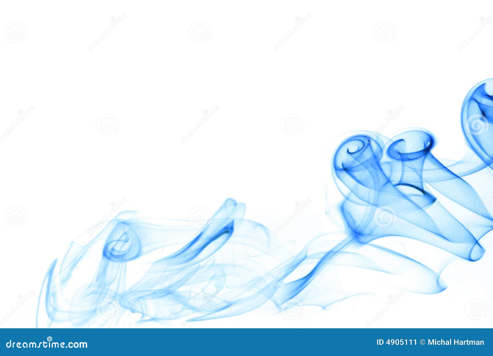 Blue Smoke White Background