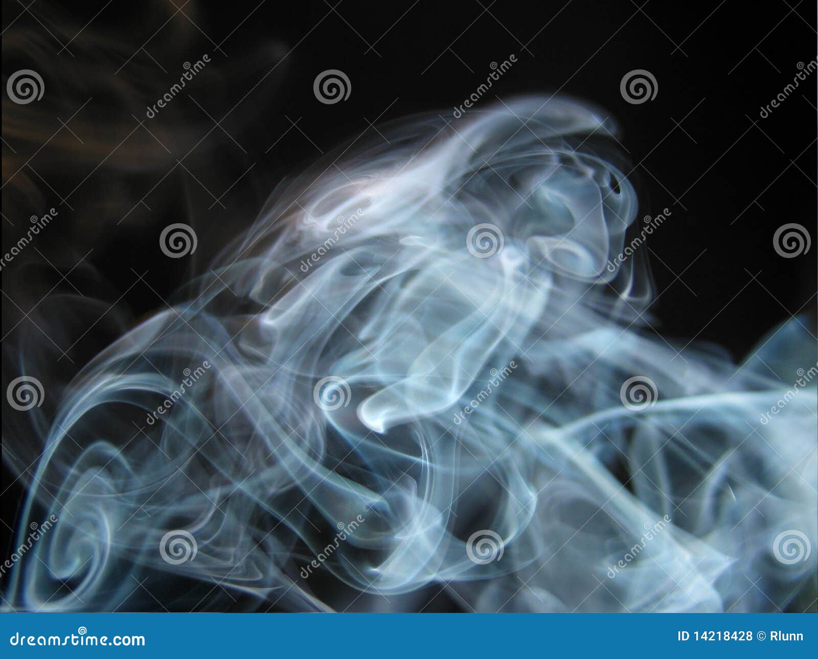 Humo azul abstracto foto de archivo. Imagen de azul, ondas - 14218428