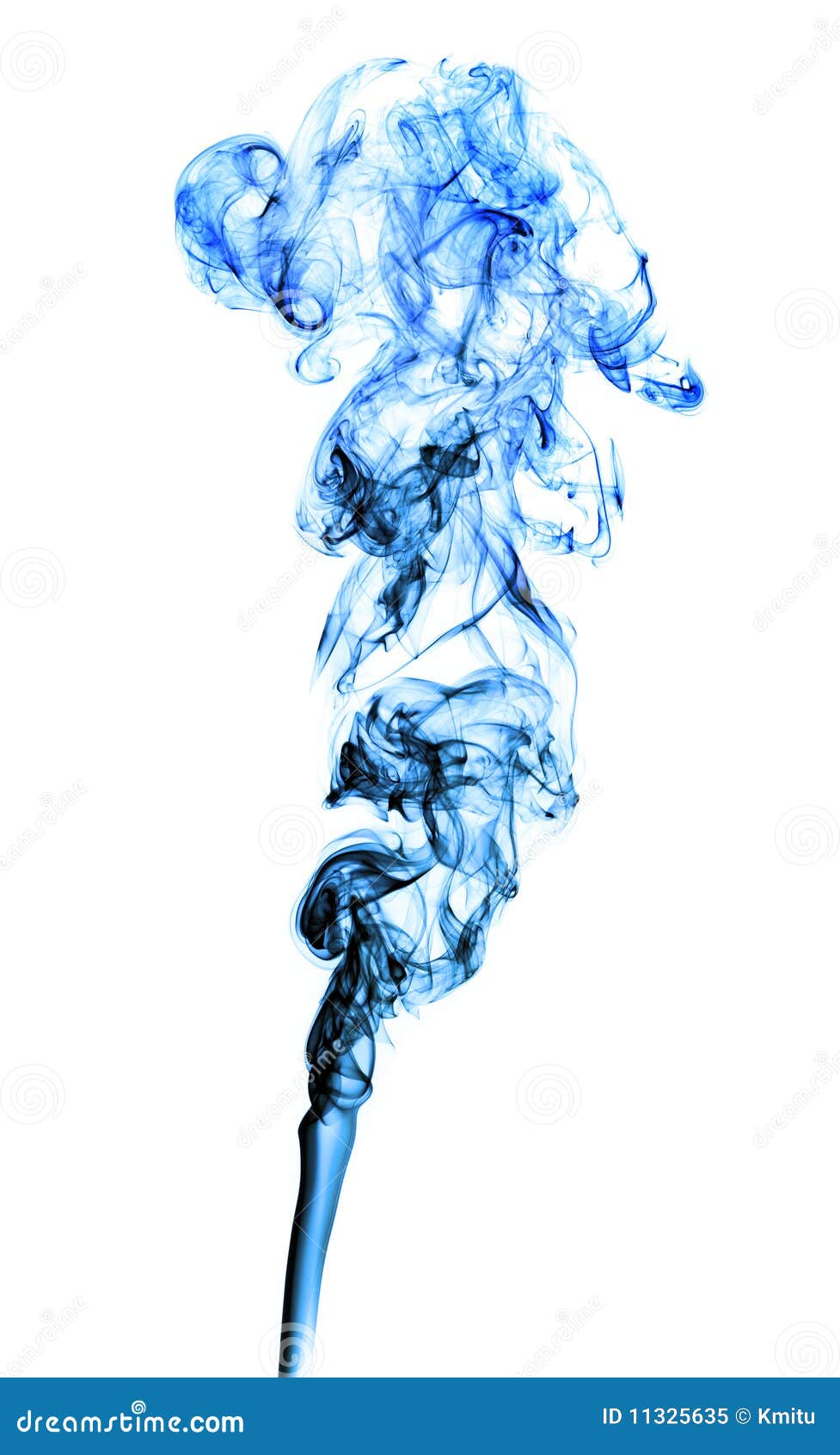 Humo Azul Aislado En Blanco Imagen de archivo - Imagen de azul, humo ...