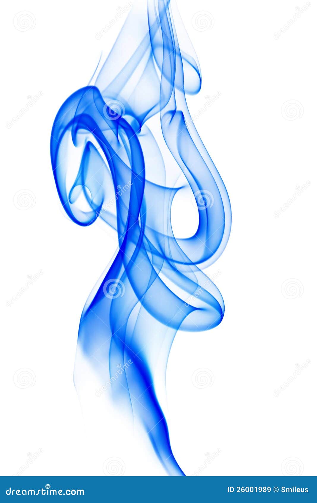Humo azul en blanco imagen de archivo. Imagen de sedoso - 26001989