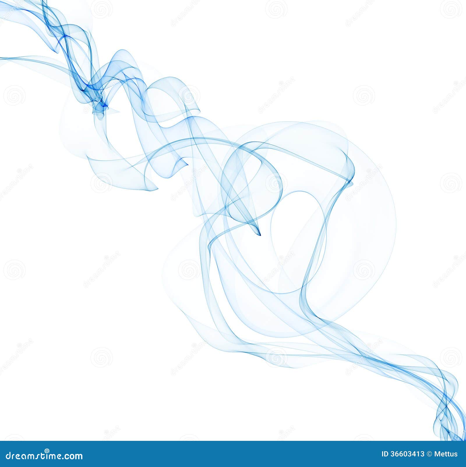 Humo azul en blanco stock de ilustración. Ilustración de curva - 36603413