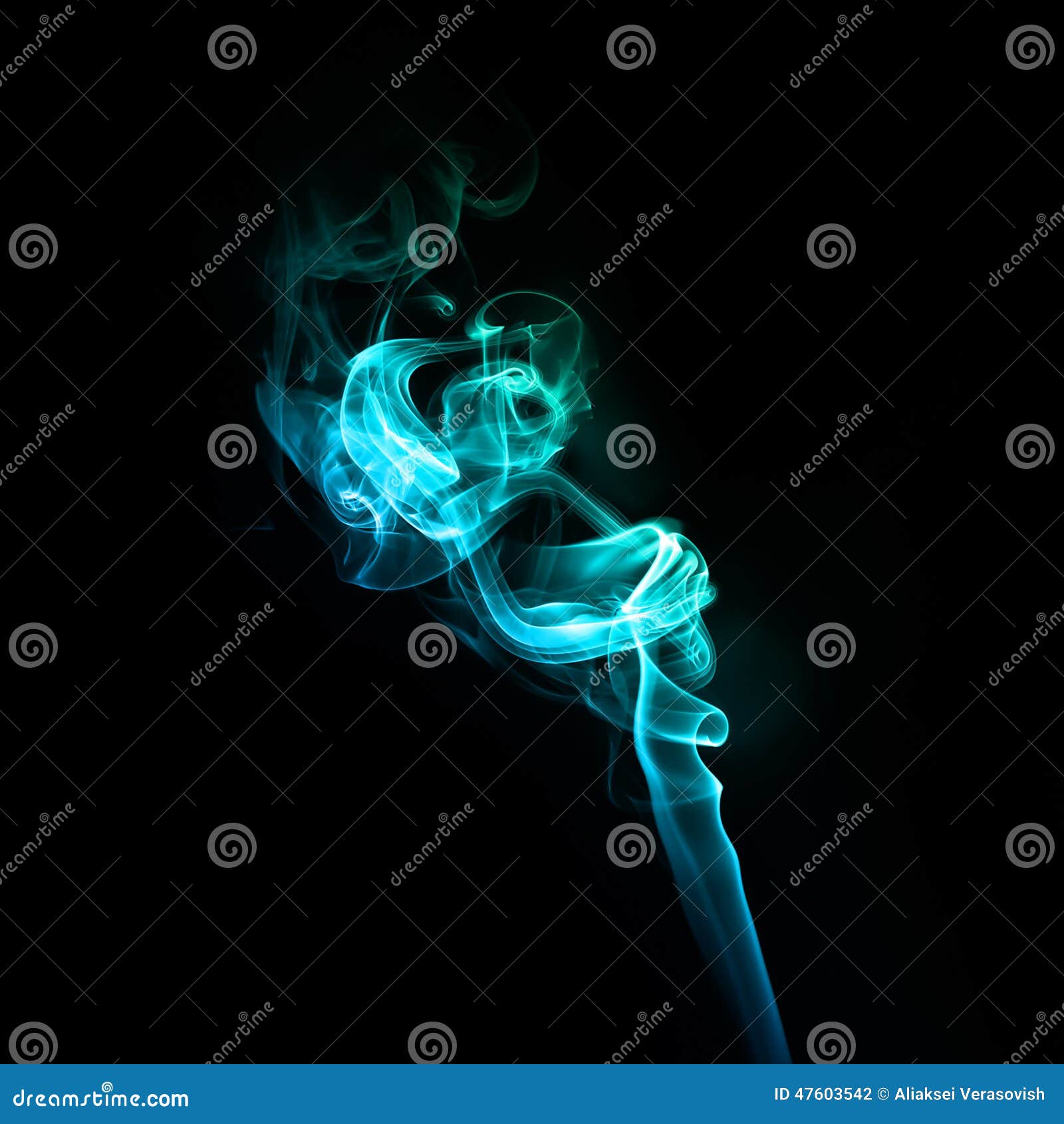 Humo de la turquesa foto de archivo. Imagen de ciencia - 47603542