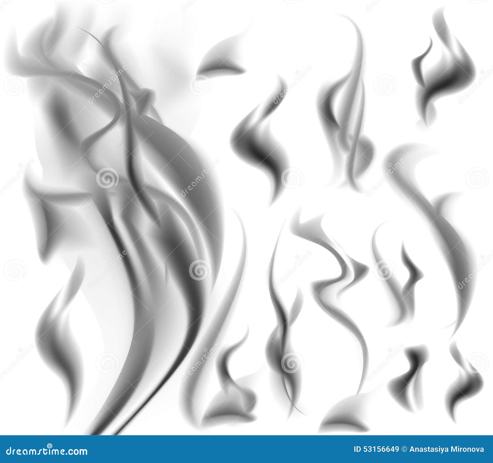 Humo del vector ilustración del vector. Ilustración de concepto - 53156649