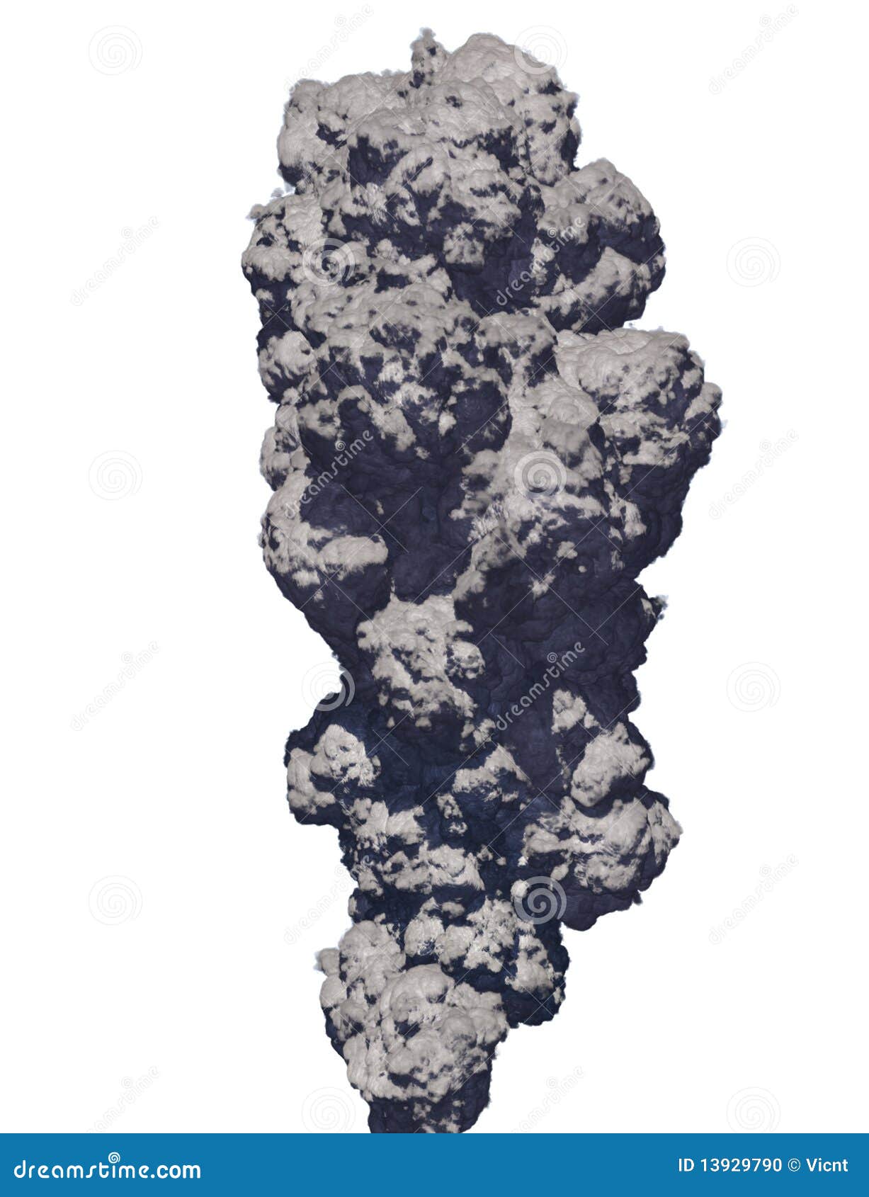 Humo del volcán stock de ilustración. Ilustración de grande - 13929790