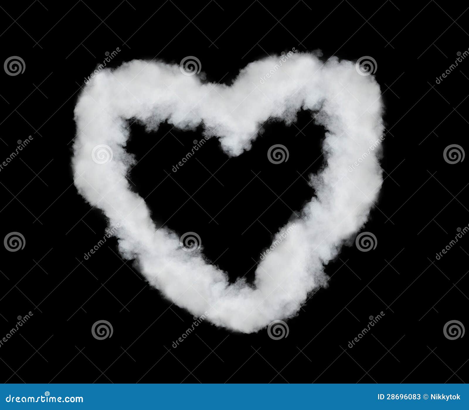Humo en forma de corazón stock de ilustración. Ilustración de marco ...
