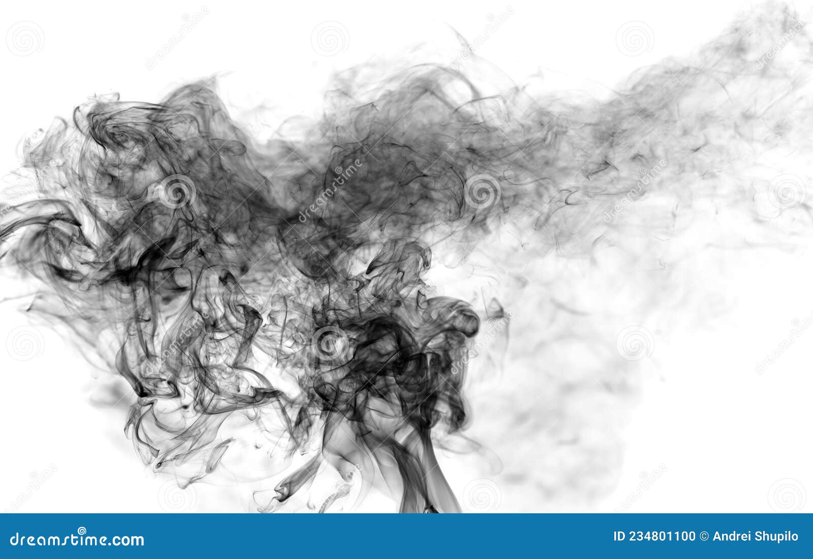 Humo en un fondo blanco. foto de archivo. Imagen de liso - 234801100