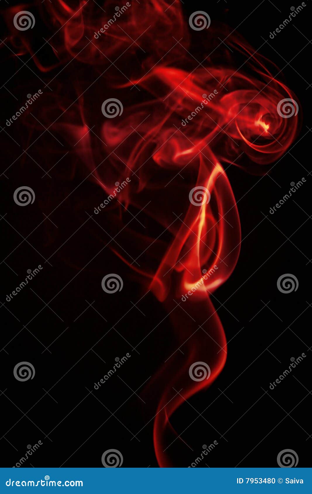 Humo rojo aislado en negro foto de archivo. Imagen de concepto - 7953480