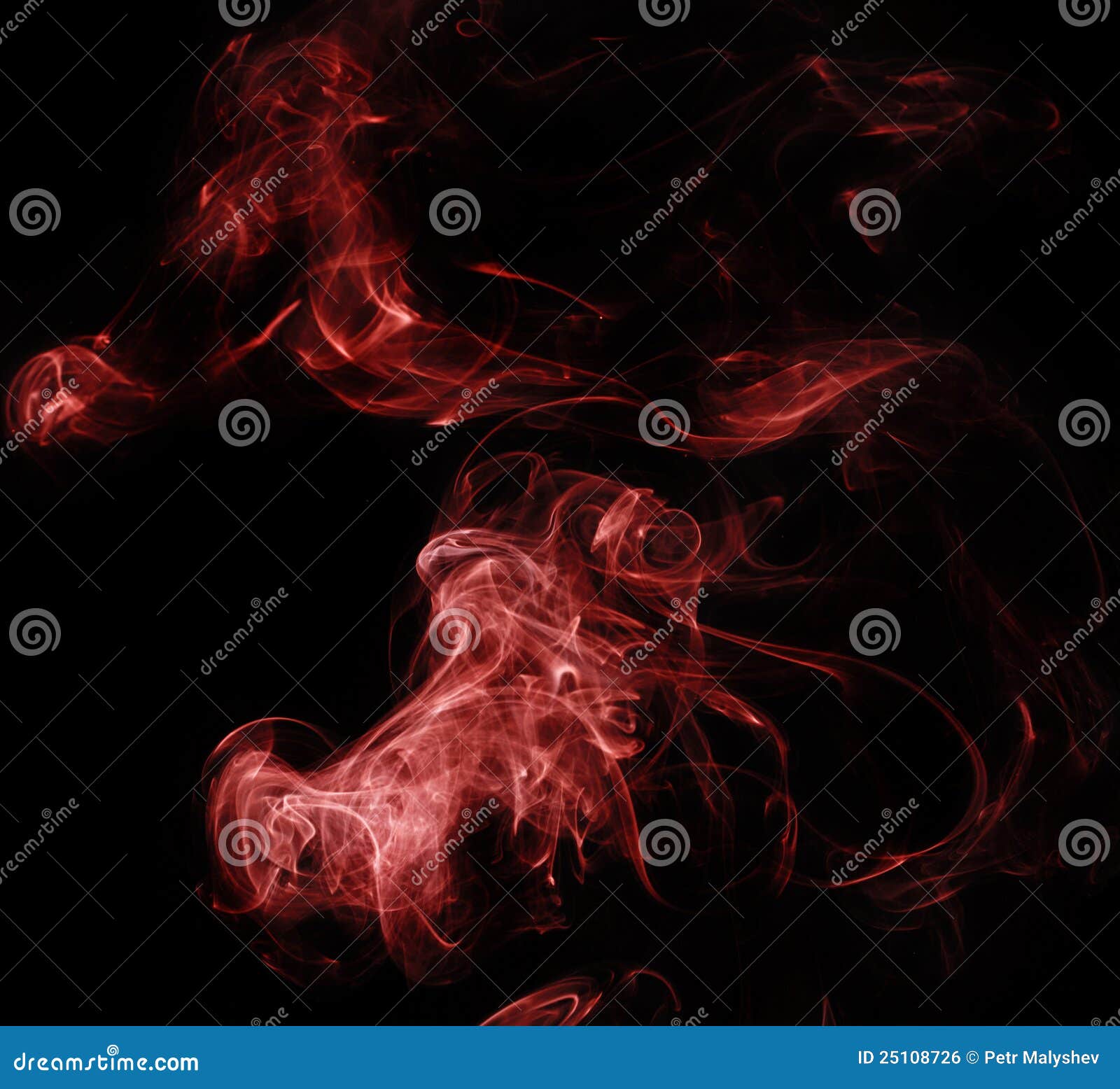 Humo rojo en negro foto de archivo. Imagen de flujo, contexto - 25108726