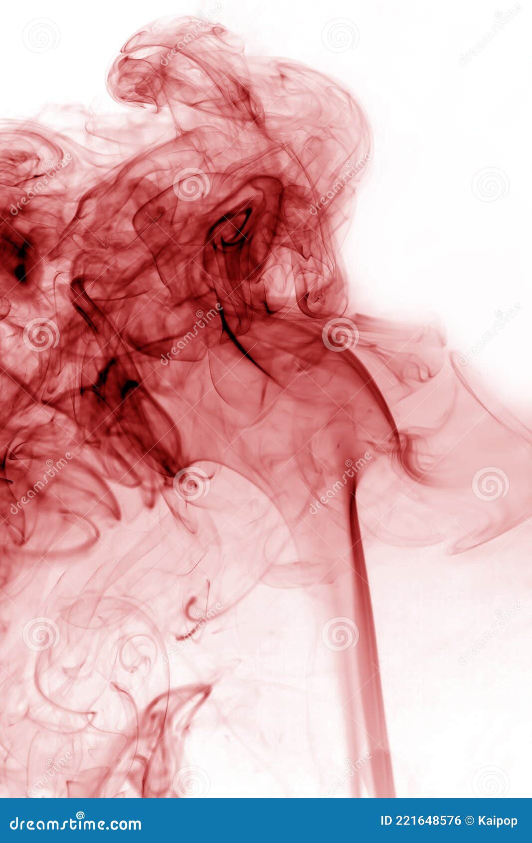 Humo rojo foto de archivo. Imagen de forma, aislado - 221648576